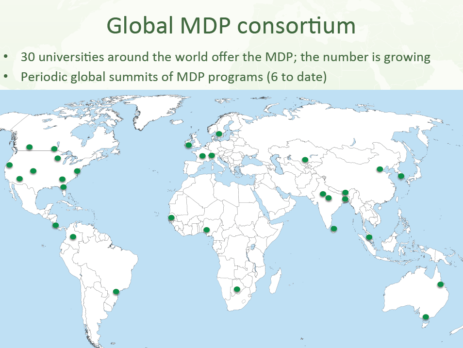 Global Association of MDP - Master of Sustainable Development Practice